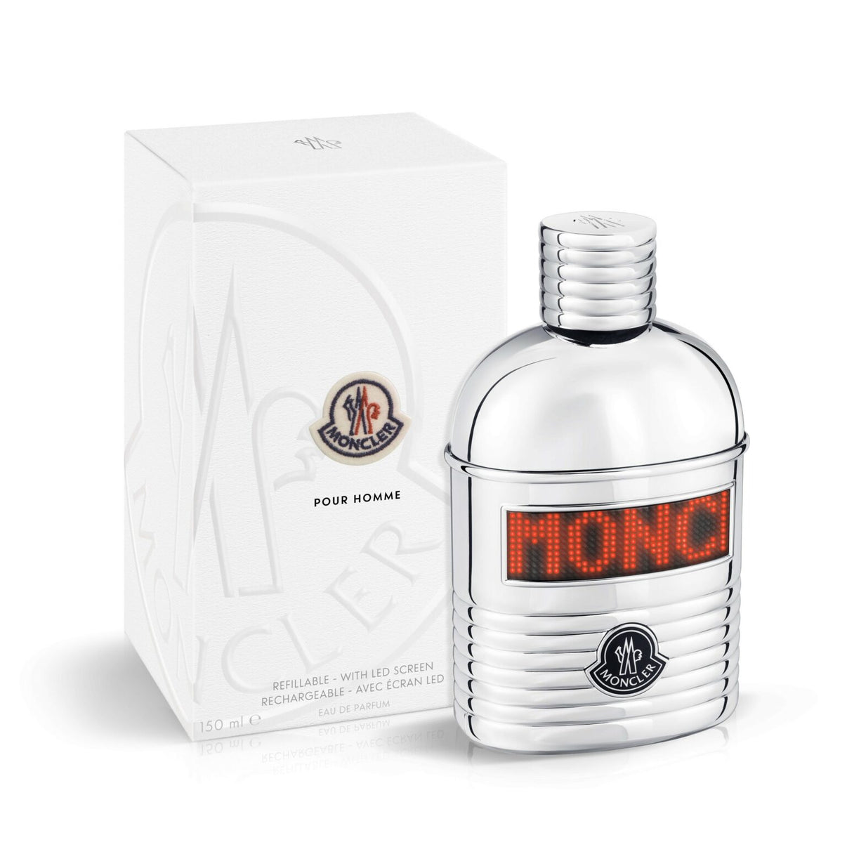 Moncler Pour Homme Eau de Parfum for Men With LED Screen